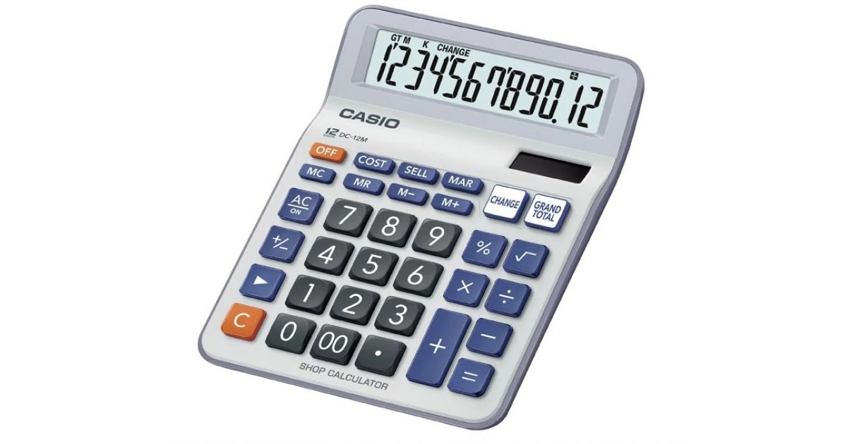 კალკულატორი 12 თანრიგიანი Casio 17.8x13.8x4.5სმ · საკანცელარიო