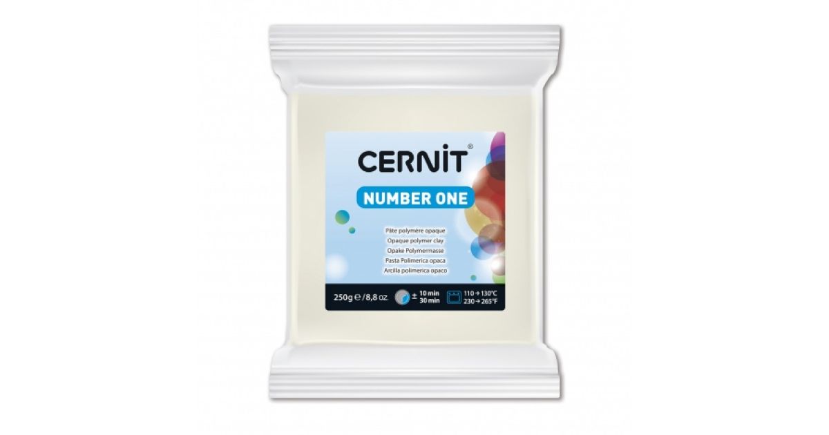 პოლიმერული თიხა n°1 White opaque CERNIT 250გ · საკანცელარიო