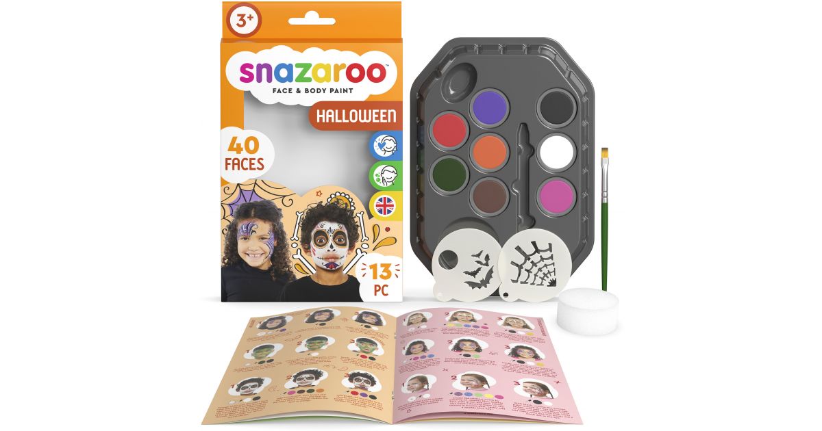 სახის მოსახატი საღებავების ნაკრები HALLOWEEN CHARACTERS Snazaroo ...