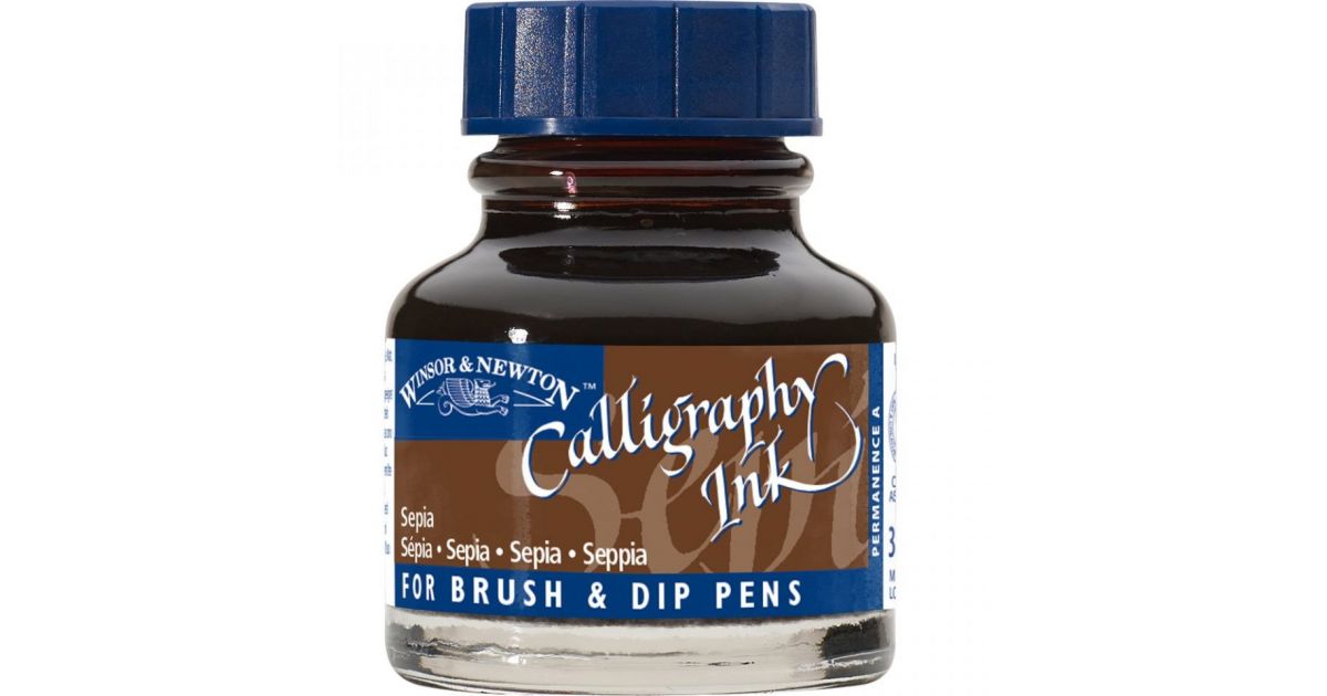 CALLIGRAPHY INK SEPIA Winsor & Newton 30ml · Stationery