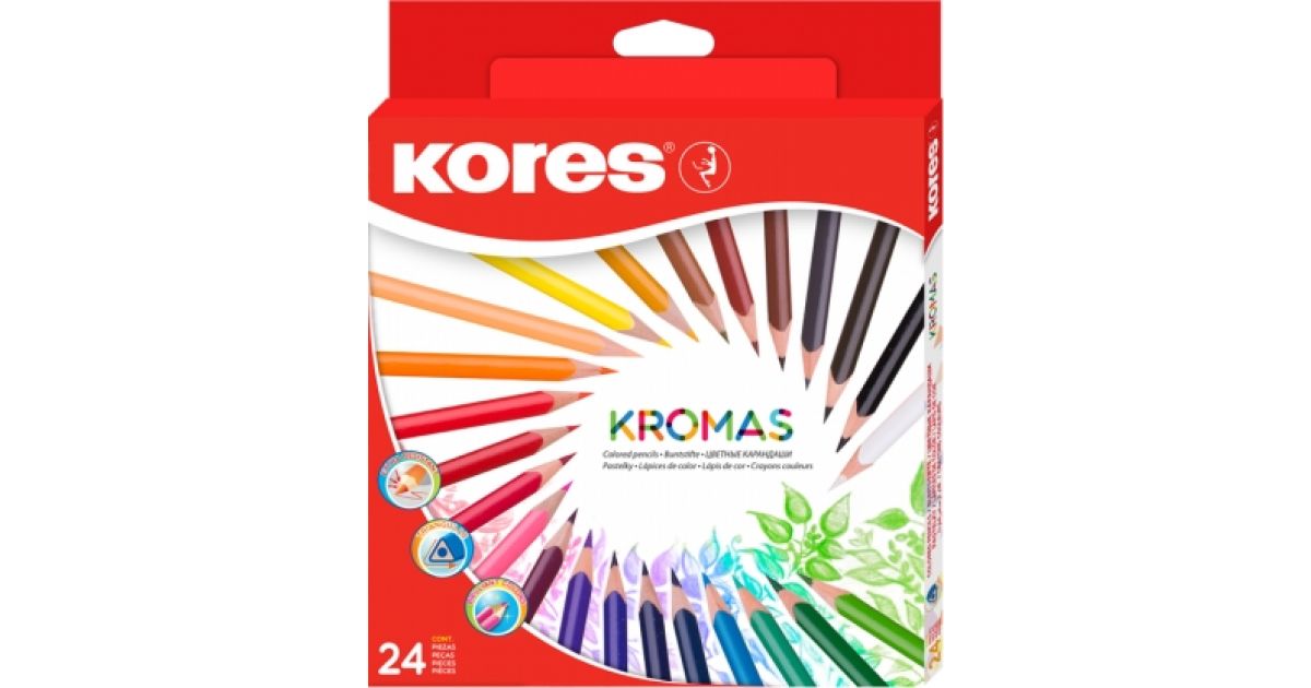 Color Pencils Kromas Kores 24 Colors · Stationery