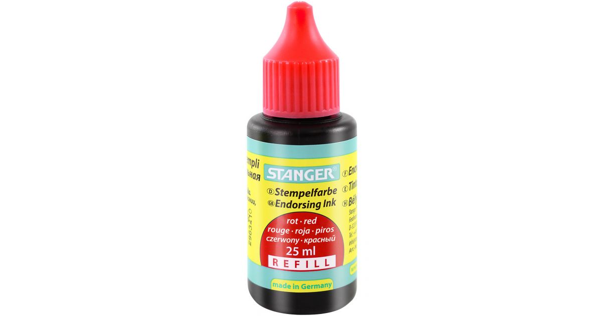 Endorsing Ink Stanger 25ml - Red · Stationery