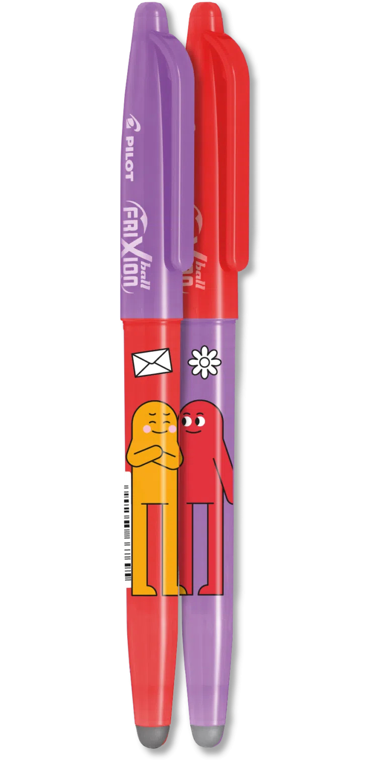 FRIXION BALL საშლელიანი კალამი – Red Purple barrel– Best Friends Pilot ...