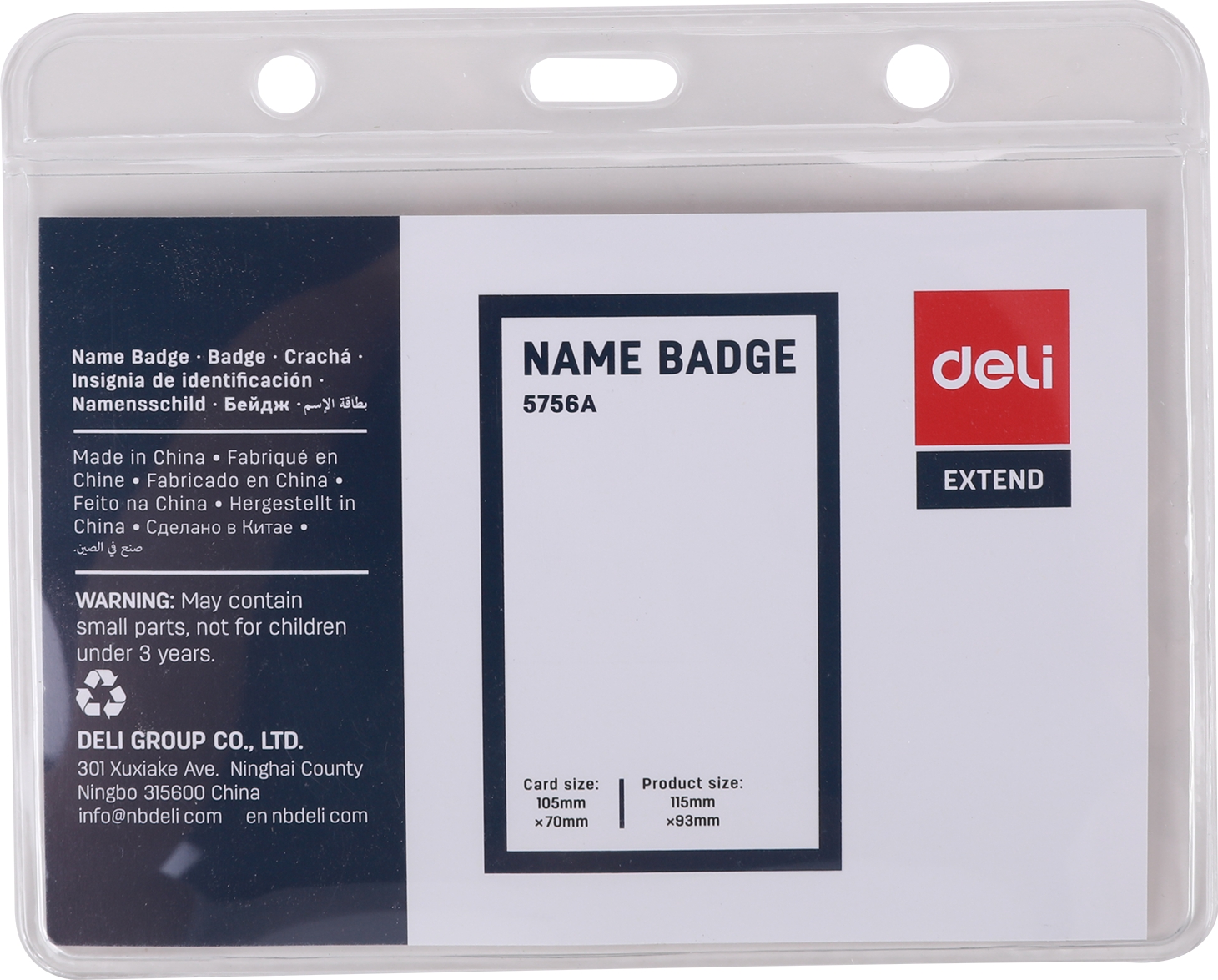 Name Badge Deli 105x70mm · Stationery