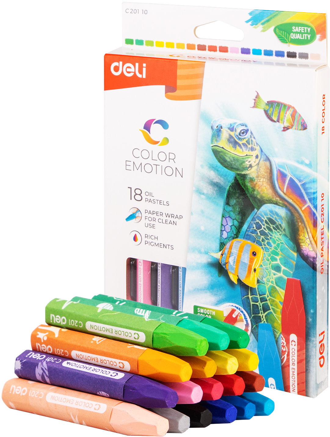 Oil Pastel Deli Color Emotion 18 Colors · Stationery