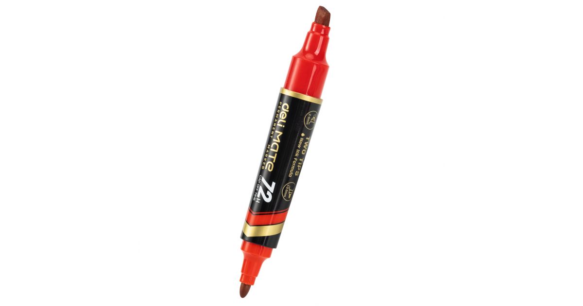 Permanent Marker with two tips Deli · Stationery