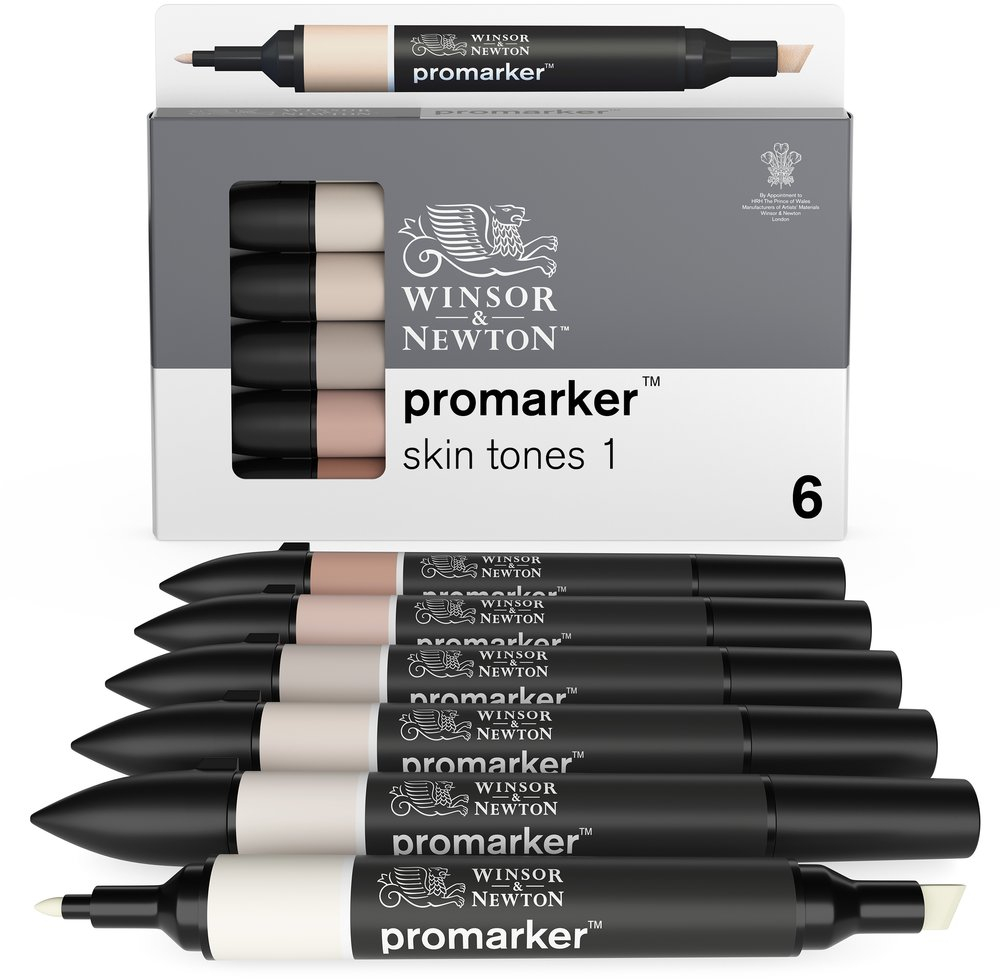 PROMARKER SKIN TONES SET 1 Winsor & Newton 6 Colors · Stationery