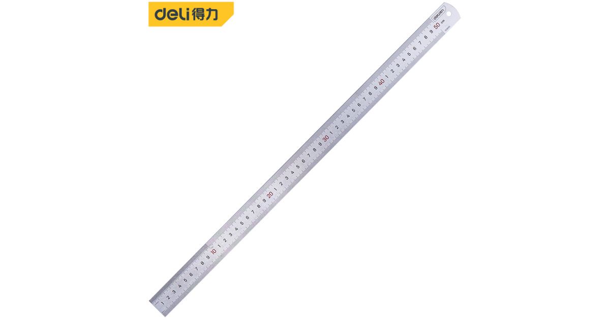 Steel Ruler Deli 50cm · Stationery