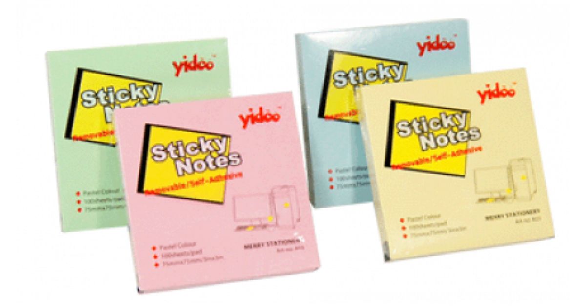 Sticky Notes Merry Stationery 75x75mm · Stationery