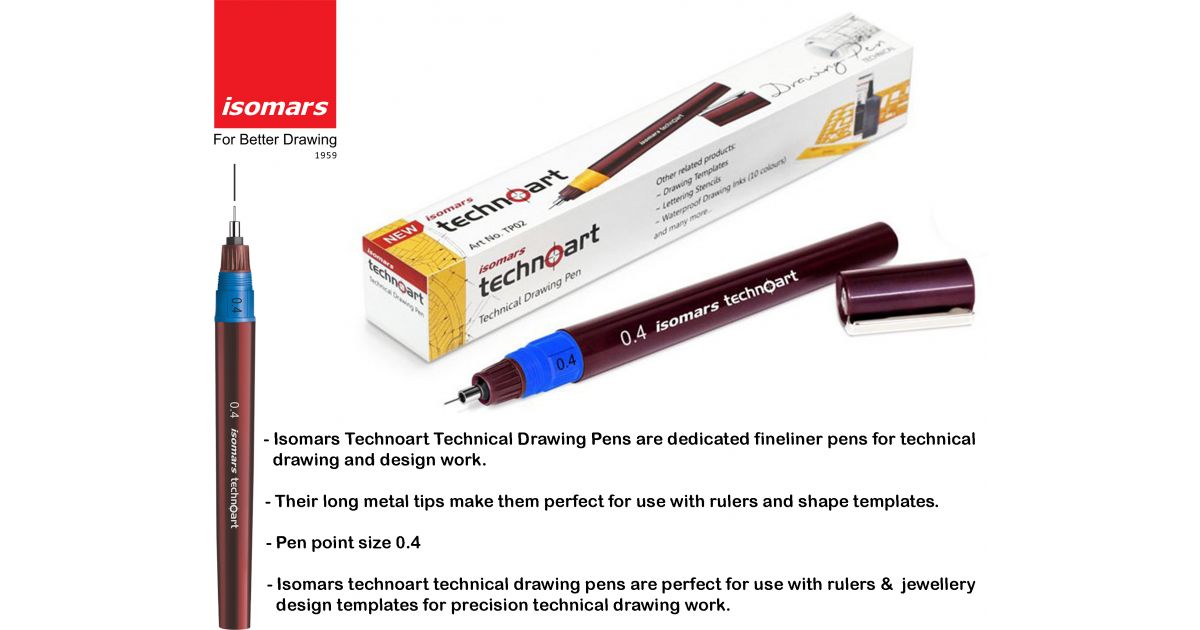 Technical Drawing Pens - 0.4 Isomars · Stationery